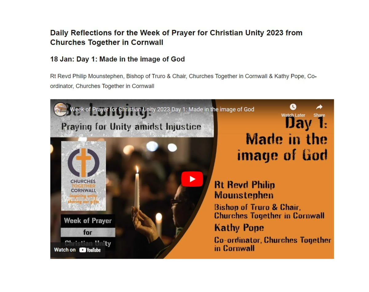 How we prayed together – WPCU 2023 – Churches Together in England