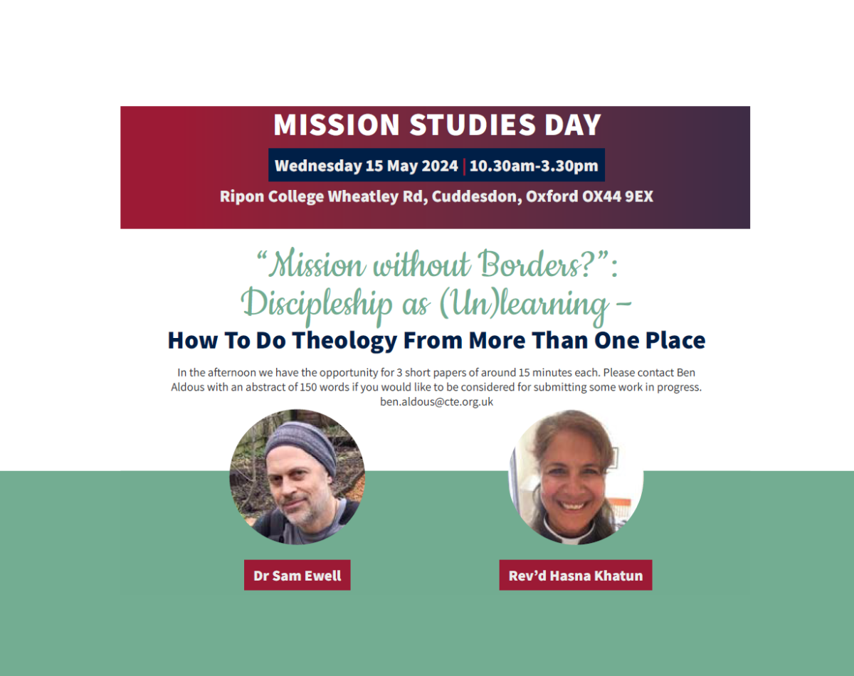 ‘Mission without borders?’ Mission Studies Day 2024 – Churches Together ...